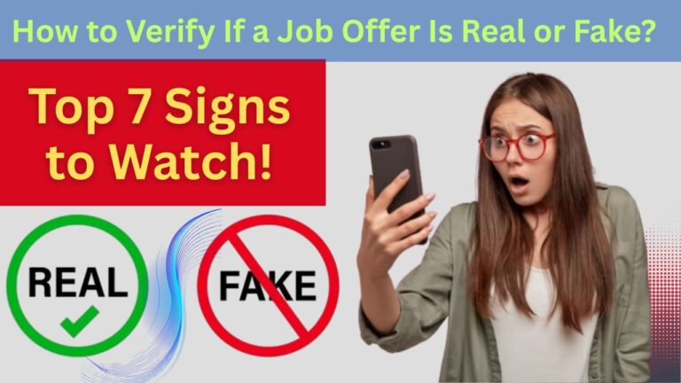 How to Verify If a Job Offer Is Real or Fake? Find Out Now